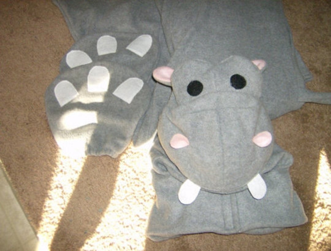 Hippo Hippopotamus Animal Noahs Ark Halloween Costume Custom Made GROWN ...