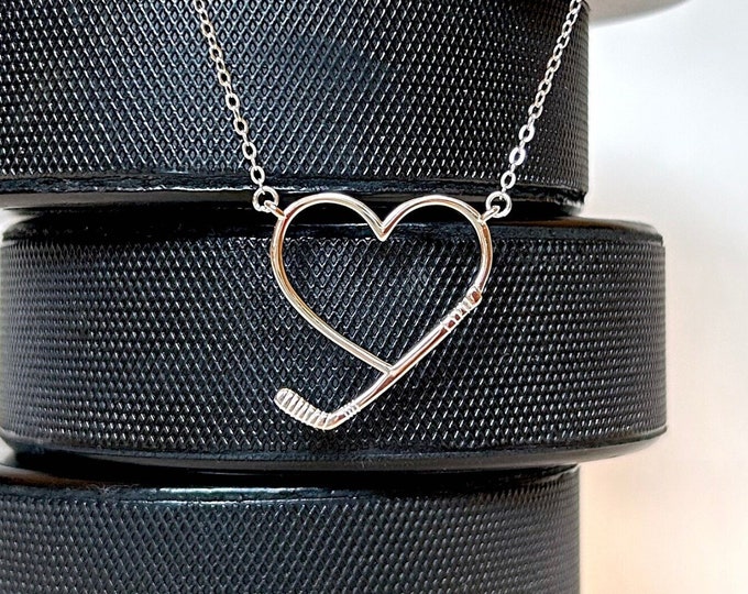 Hockey Necklace, Hockey Gifts for Girls, Hockey Mom Necklace, Hockey ...