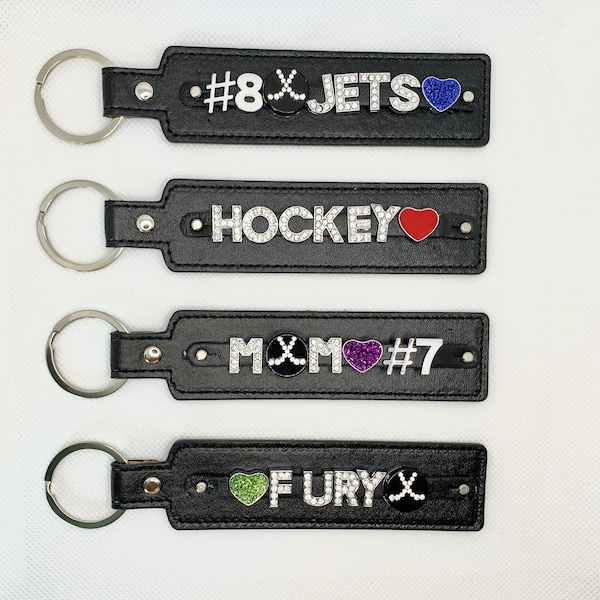 Hockey Key Chain - Etsy