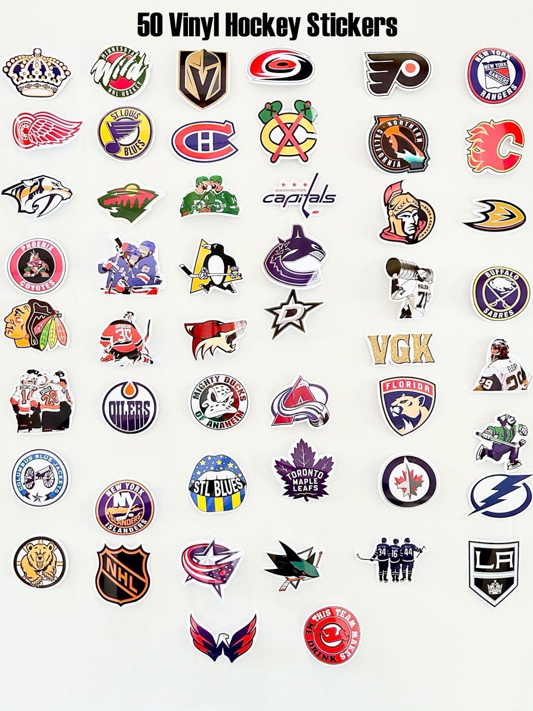50 Hockey Stickers, Hockey Gifts for Boys, Hockey Tournament Swag for ...