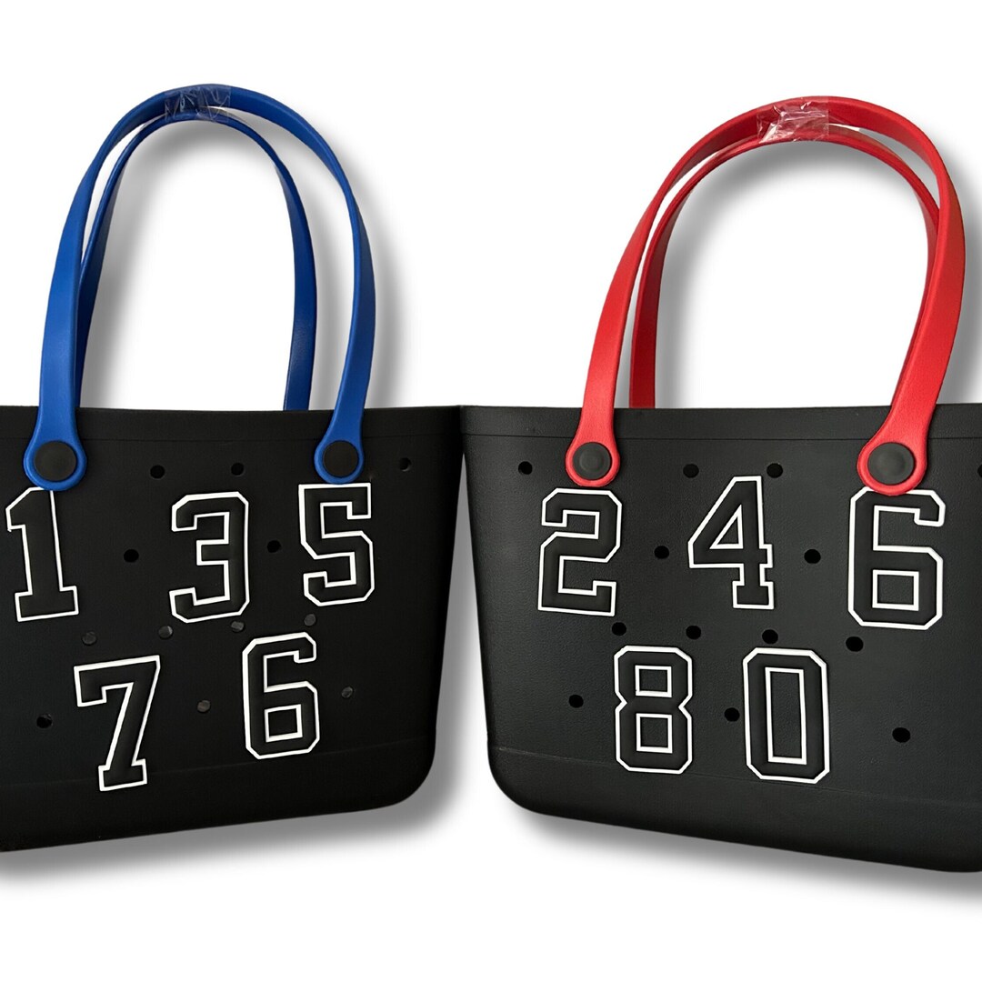 Number Charms for Tote Bag, Jersey Number Bag Accessories, Large ...