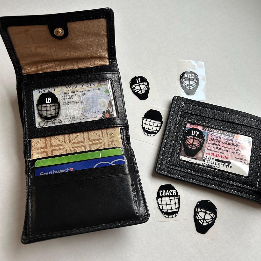 Hockey Sticker, Hockey Helmet Stickers for Drivers License, Custom ...