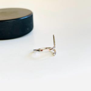 Hockey Stick Ring, Hockey Ring for Girls, Hockey Jewelry, Adjustable ...