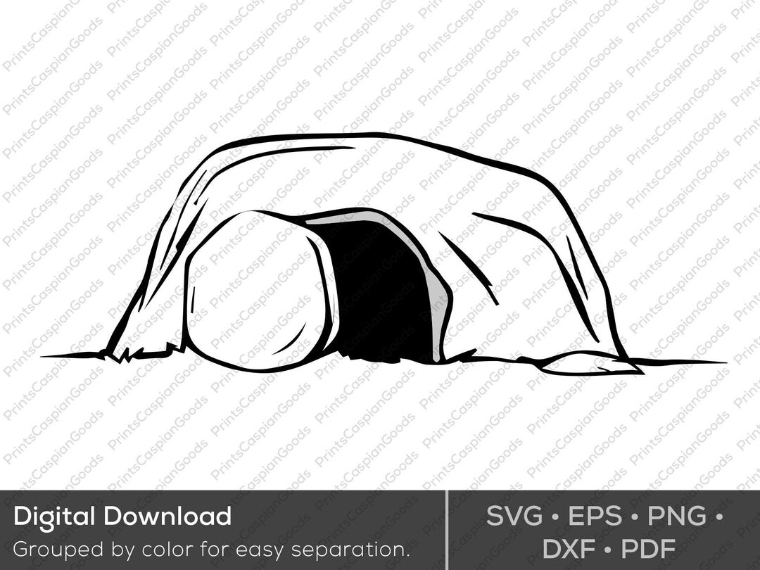 Empty Tomb SVG Tomb PNG Christian Jesus He is Risen - Etsy