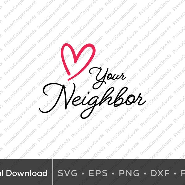 Love Your Neighbor Clipart - Etsy