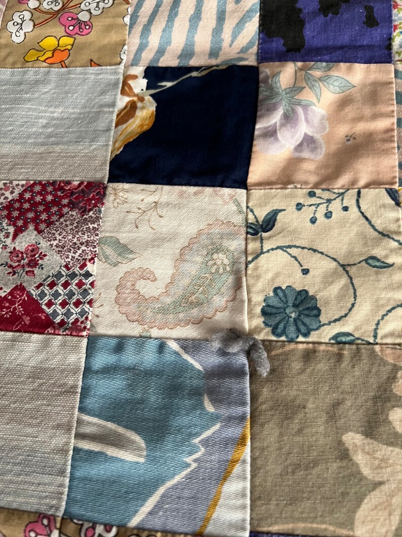 Vintage Handmade Patchwork Quilt - Etsy