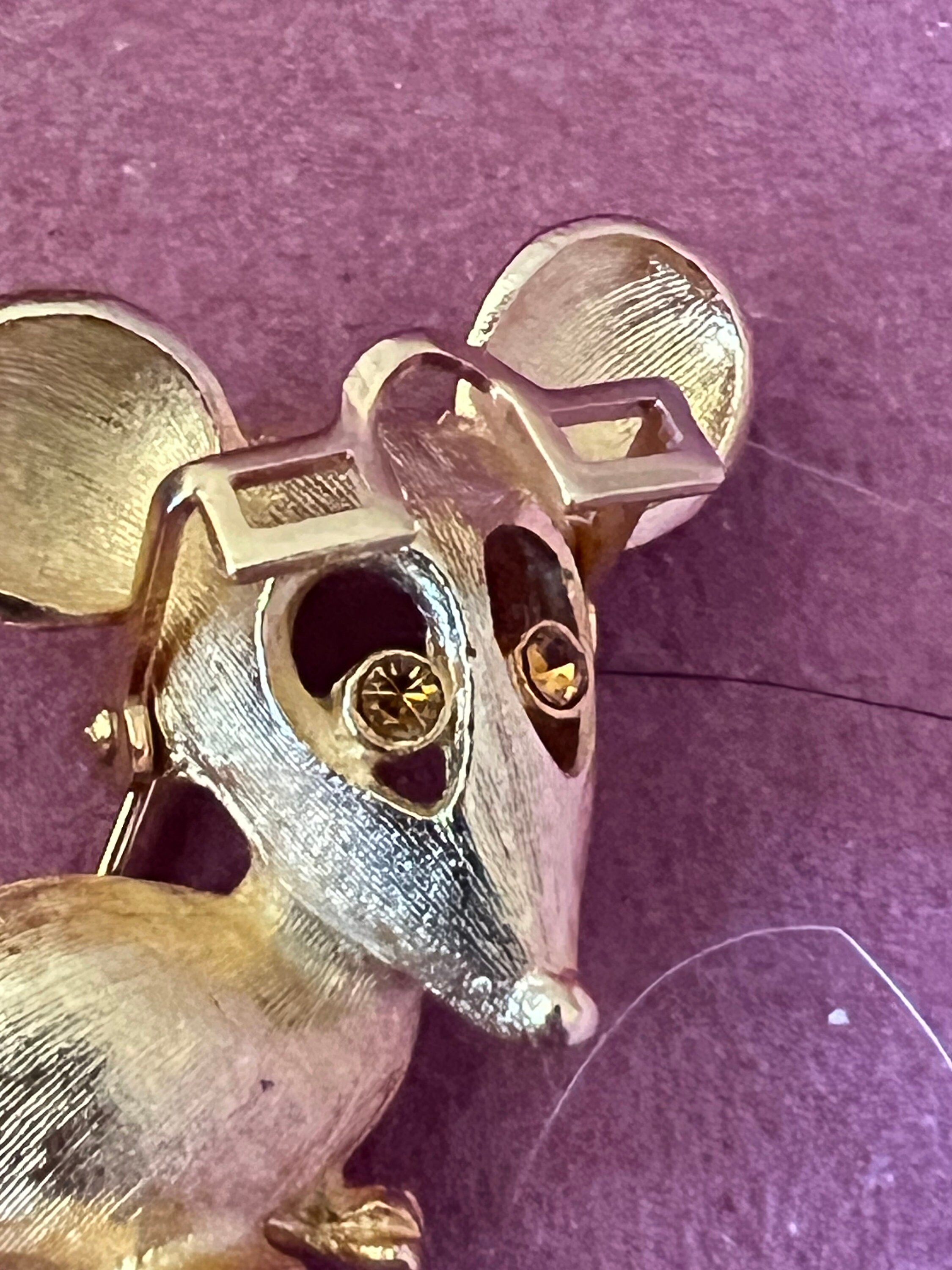 Adorable Vintage Avon Mouse With Adjustable Glasses Brooch Pin - Etsy