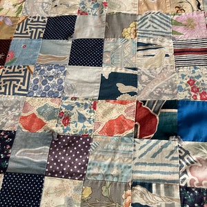 Vintage Handmade Patchwork Quilt - Etsy