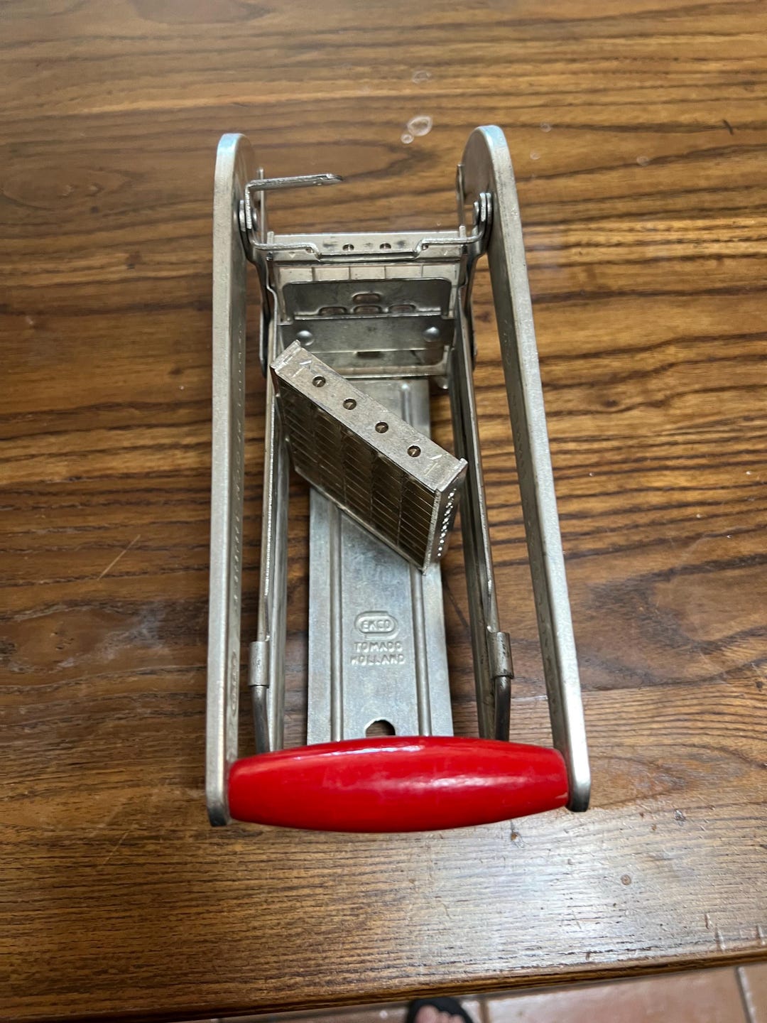 Vintage Ekco French Fry Cutter Heavily Blocked Tinned, 2 Sizes, Red ...