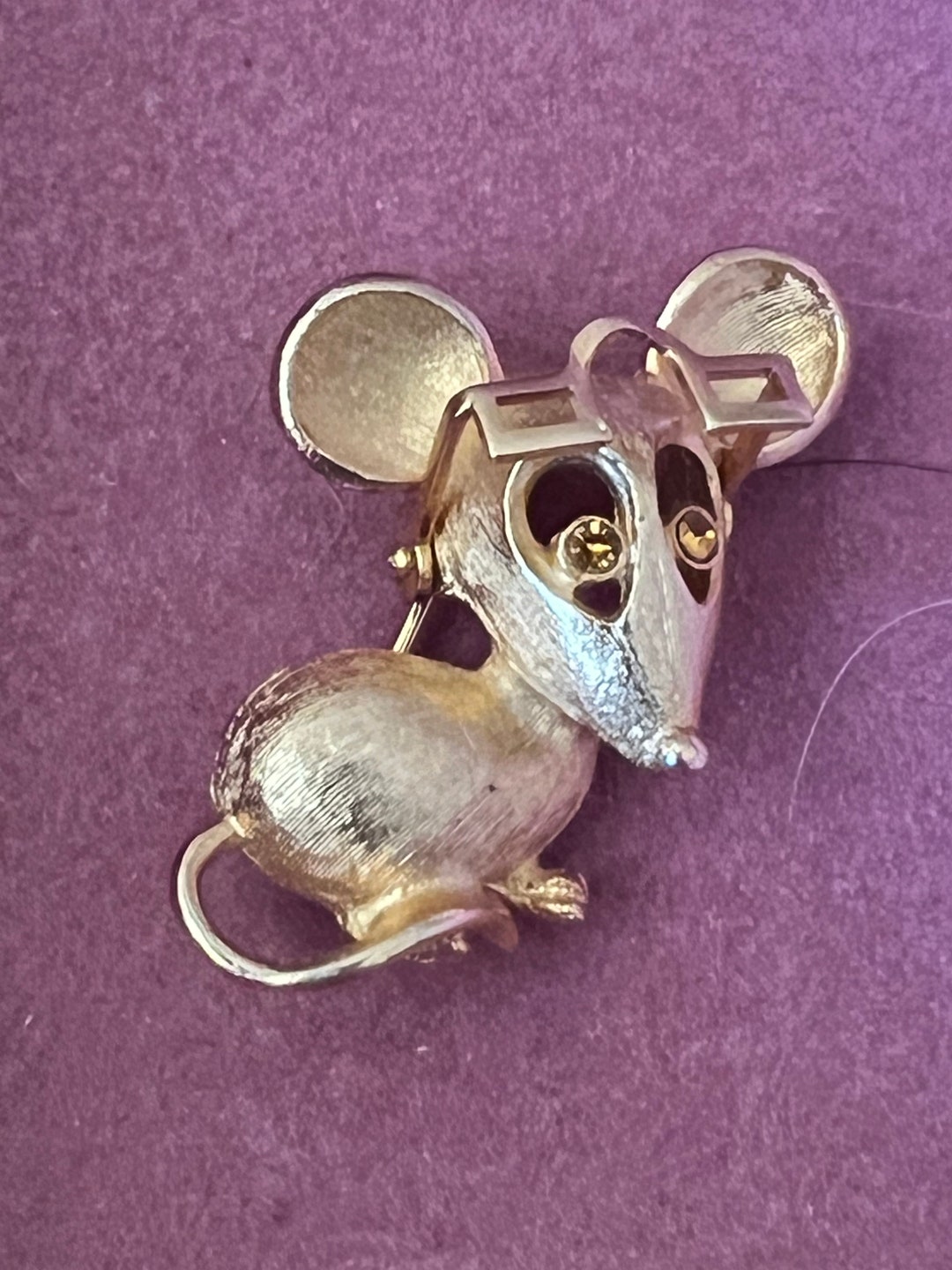 Adorable Vintage Avon Mouse With Adjustable Glasses Brooch Pin - Etsy