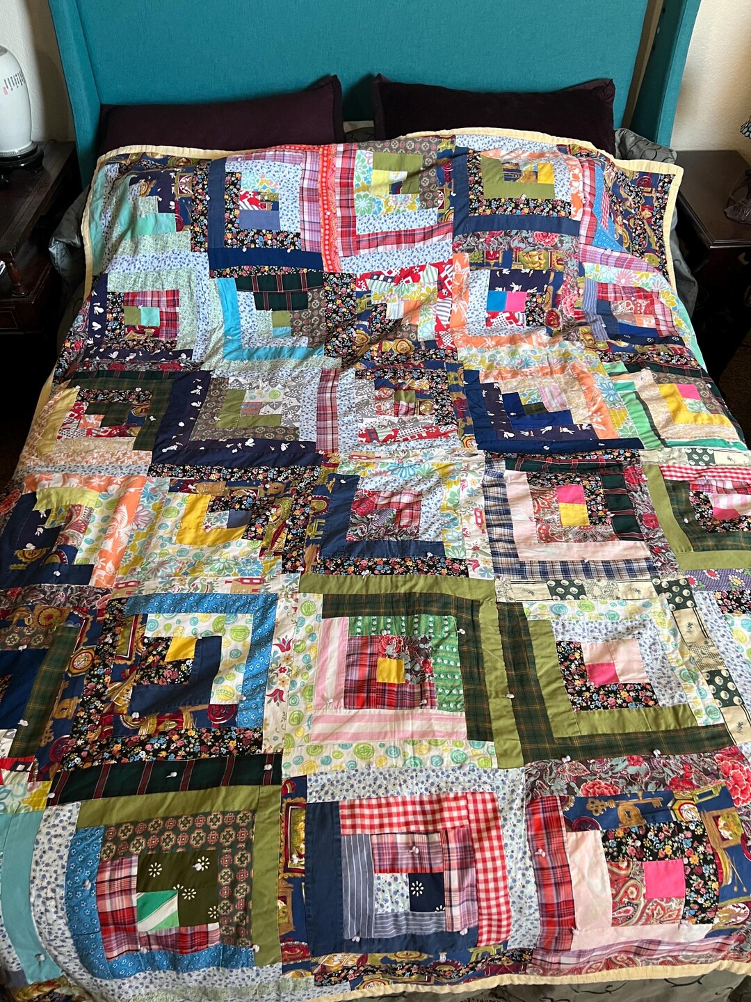 Vintage Handmade Quilt. - Etsy