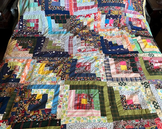 Vintage Handmade Quilt. - Etsy