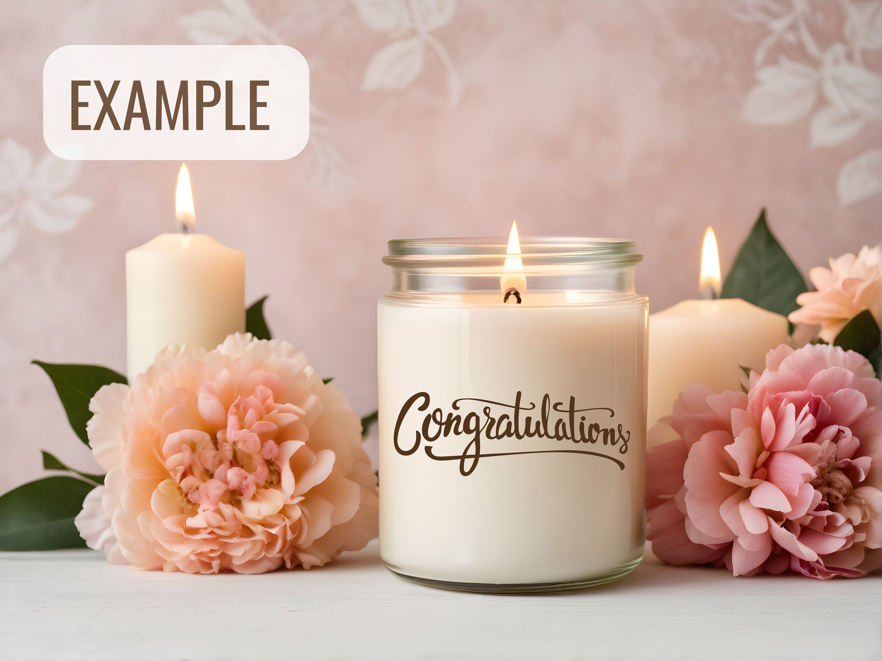 Candle Mockup Clear Candle Jar Mockup Candle Valentine's Day Mockup ...