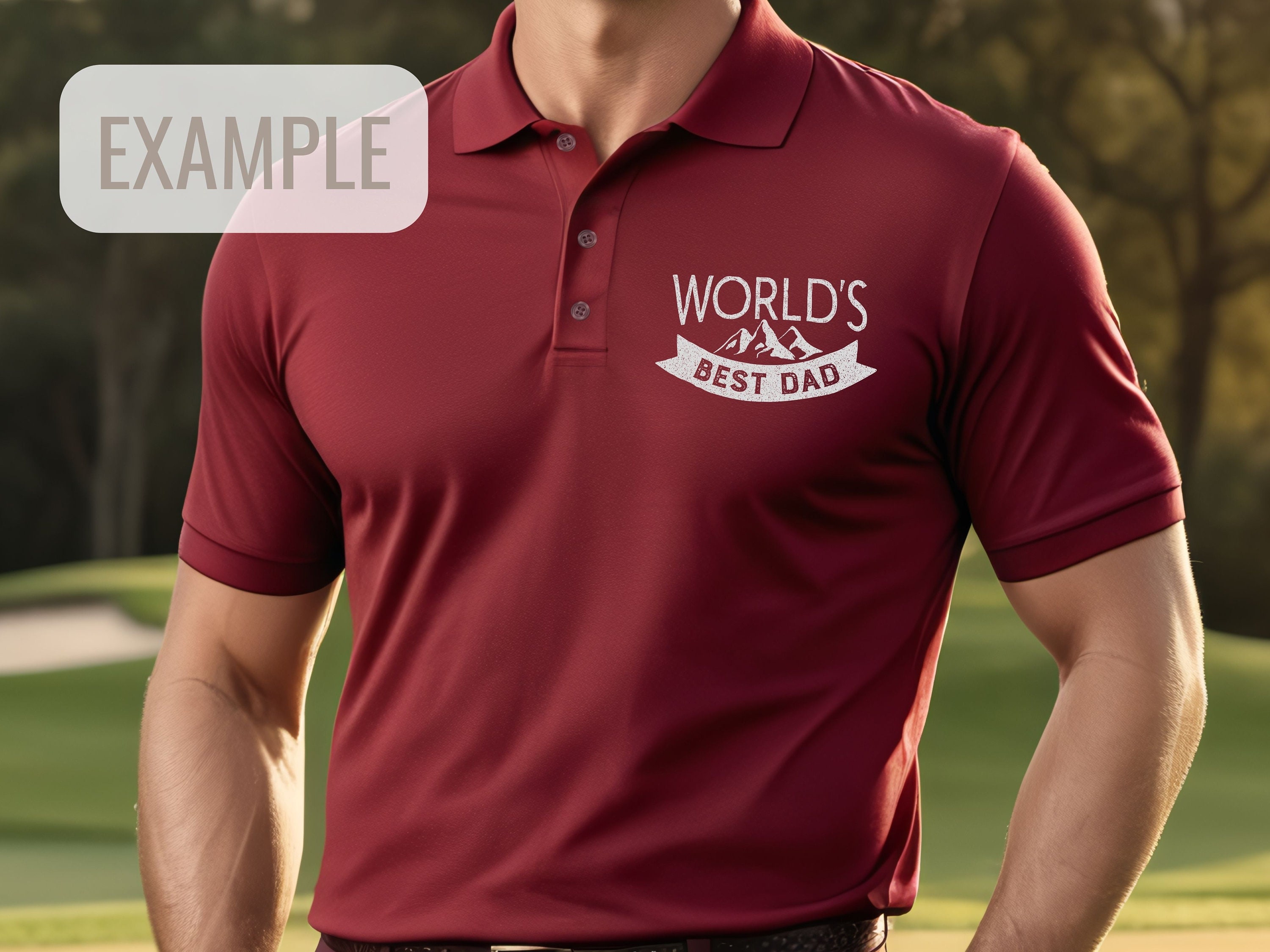 Premium Red Poloshirt Mockup for Print on Demand. Ideal for Your ...