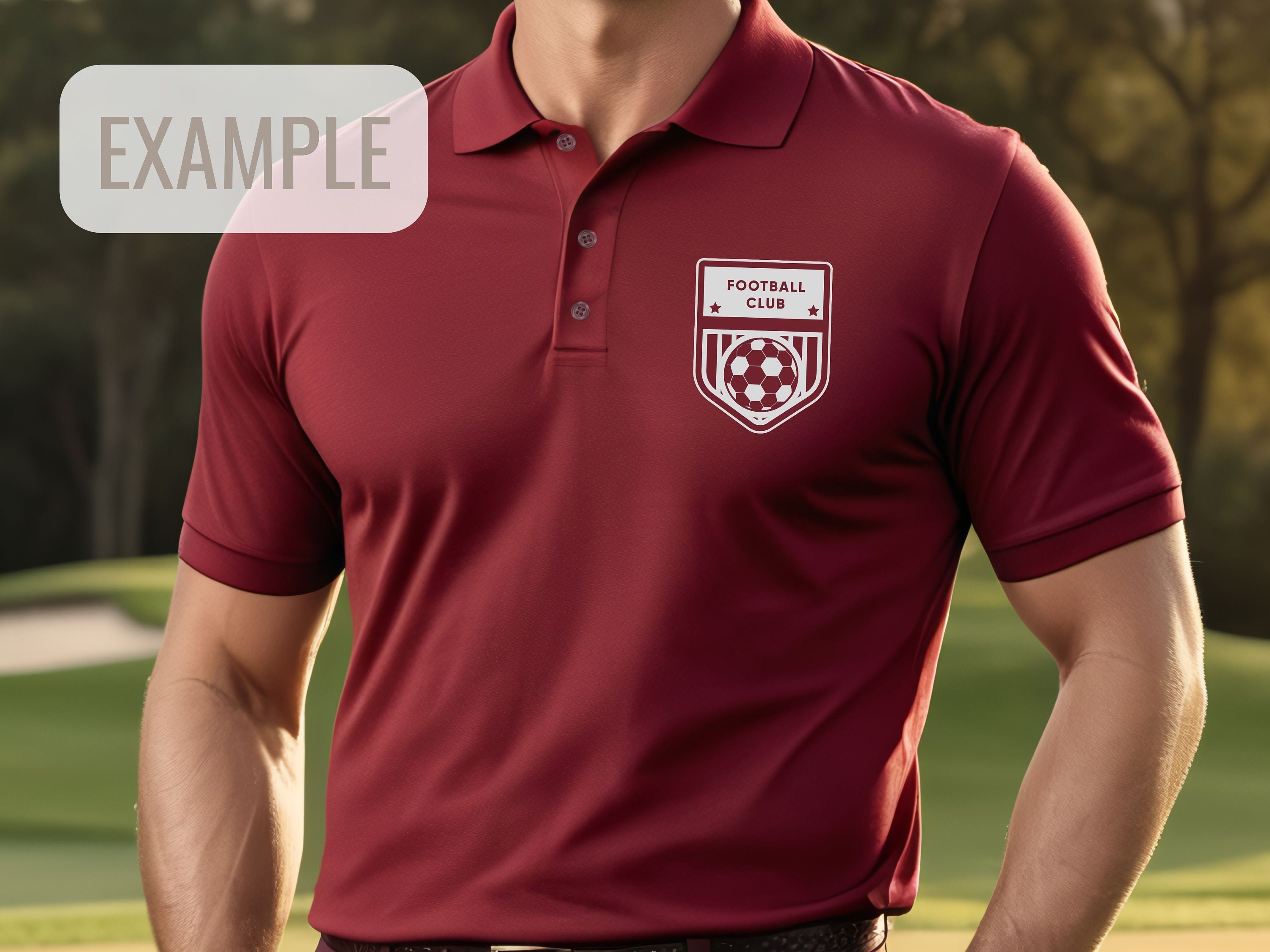 Premium Red Poloshirt Mockup for Print on Demand. Ideal for Your ...