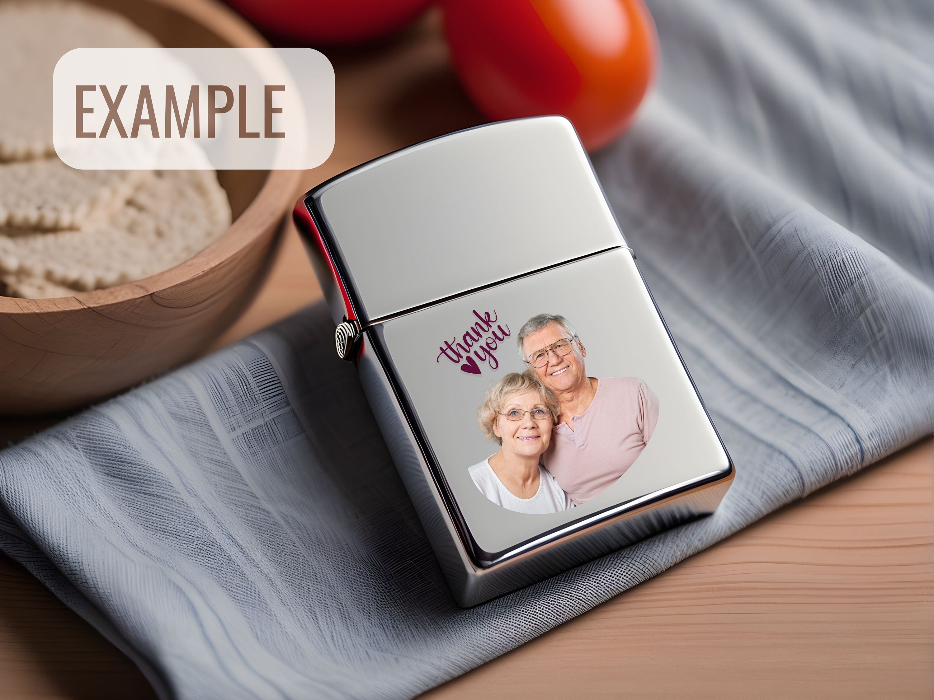 Gas Lighter Mockup for Engraving or Print on Demand. Classic Zippo Mock ...