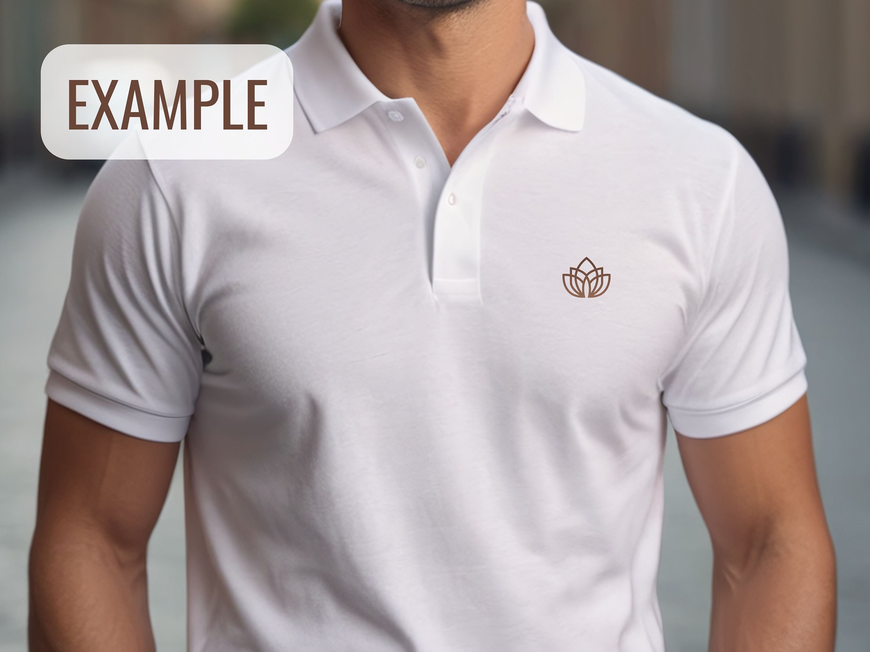 White Polo Shirt Mockup for Print on Demand. Ideal for Your Company ...