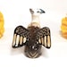 White Owl Griffin Figurine Snowy Gryphon Sculpture TO ORDER Tiny Clay ...