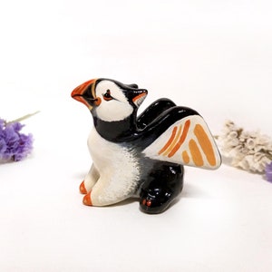 Puffin Griffin Figure TO ORDER Small Winged Gryphon Figurine OOAK Tiny ...