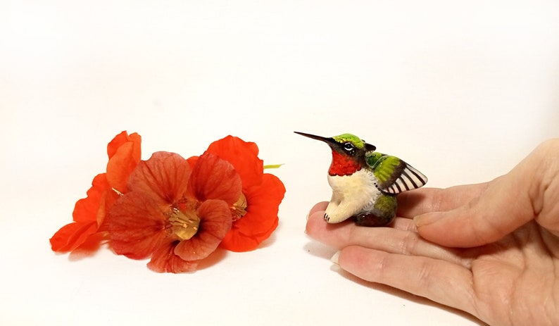 Hummingbird Griffin Figure TO ORDER Small Gryphon Figurine OOAK Tiny ...