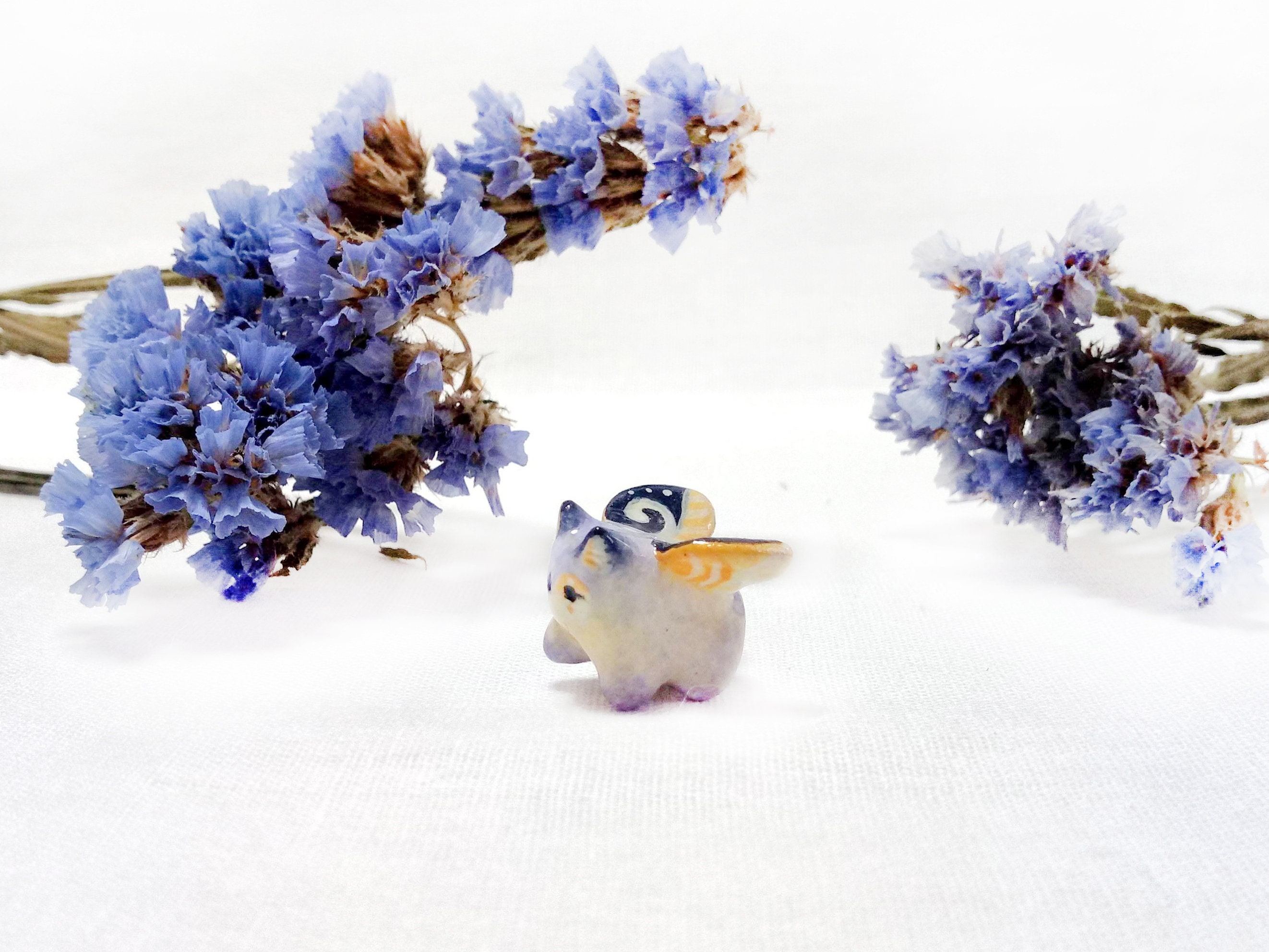 Tiny Baby Griffin Figurine TO ORDER Miniature Cute Griffin Hand-painted ...