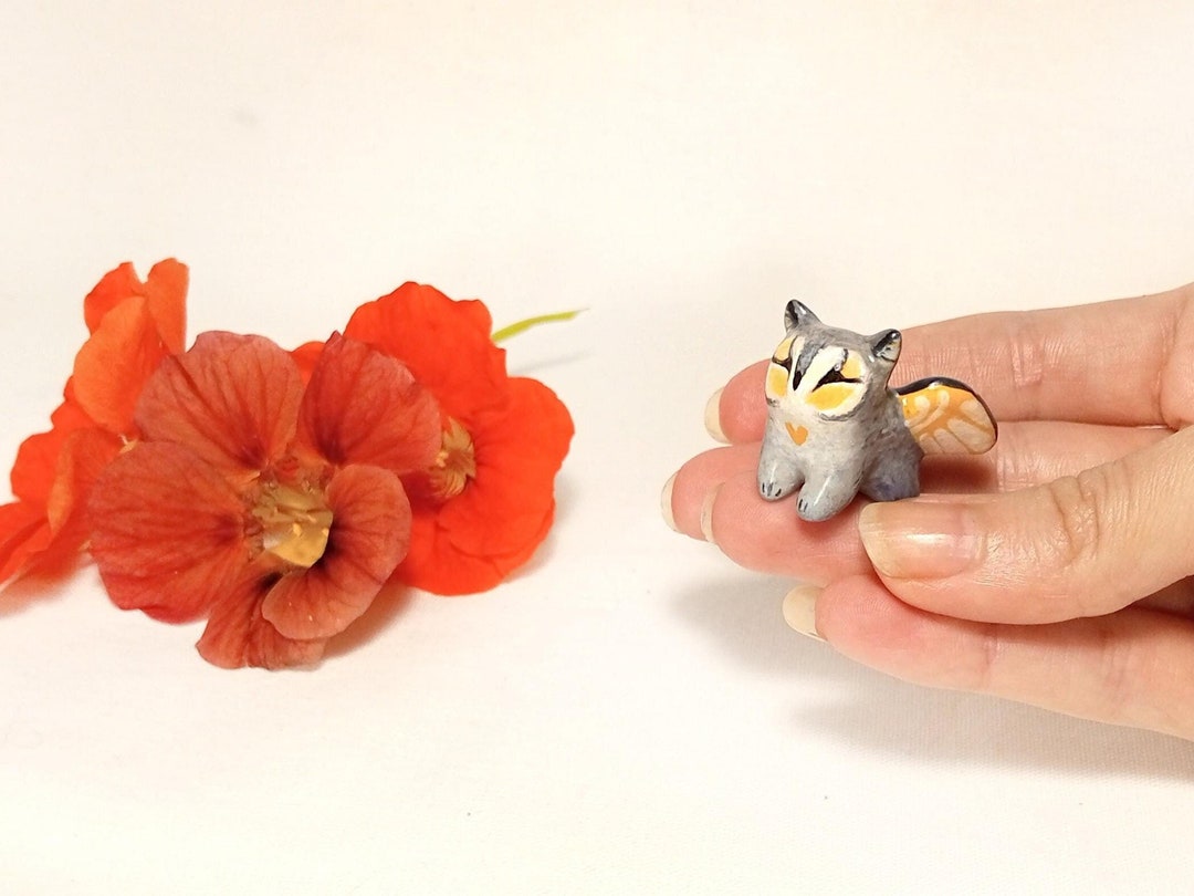 Baby Owl Griffin Figure Small Gryphon Figurine TO ORDER Tiny Clay ...