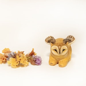 Owl Griffin Figurine Small Gryphon Statue TO ORDER Tiny Clay Animal ...