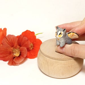 Baby Owl Griffin Figure Small Gryphon Figurine TO ORDER Tiny Clay ...