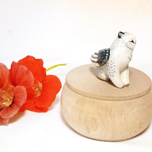 White Owl Griffin Figurine Snowy Gryphon Sculpture TO ORDER Tiny Clay ...