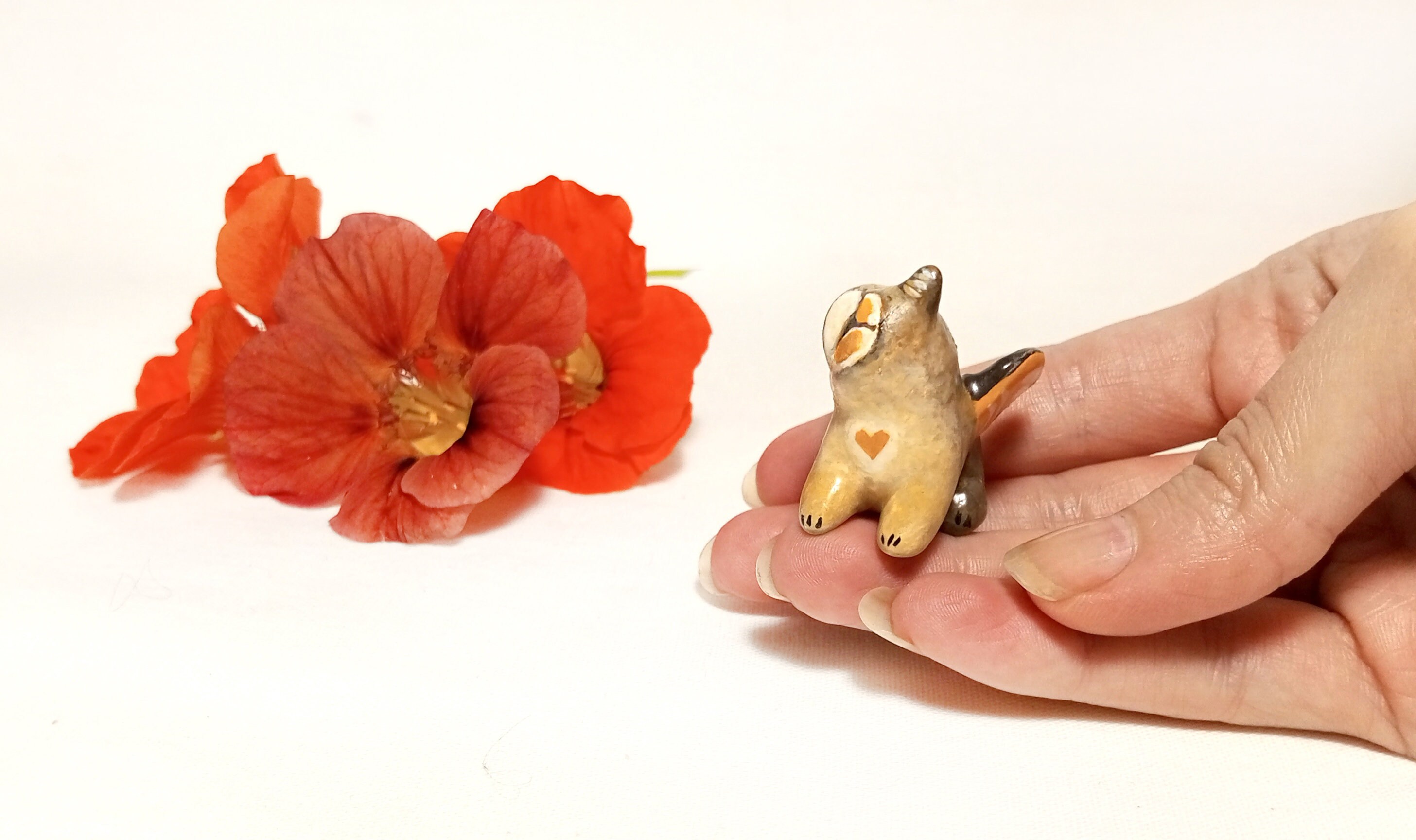 Owl Griffin Figurine Small Gryphon Statue TO ORDER Tiny Clay Animal ...