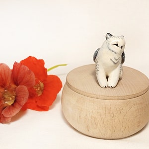 White Owl Griffin Figurine Snowy Gryphon Sculpture TO ORDER Tiny Clay ...