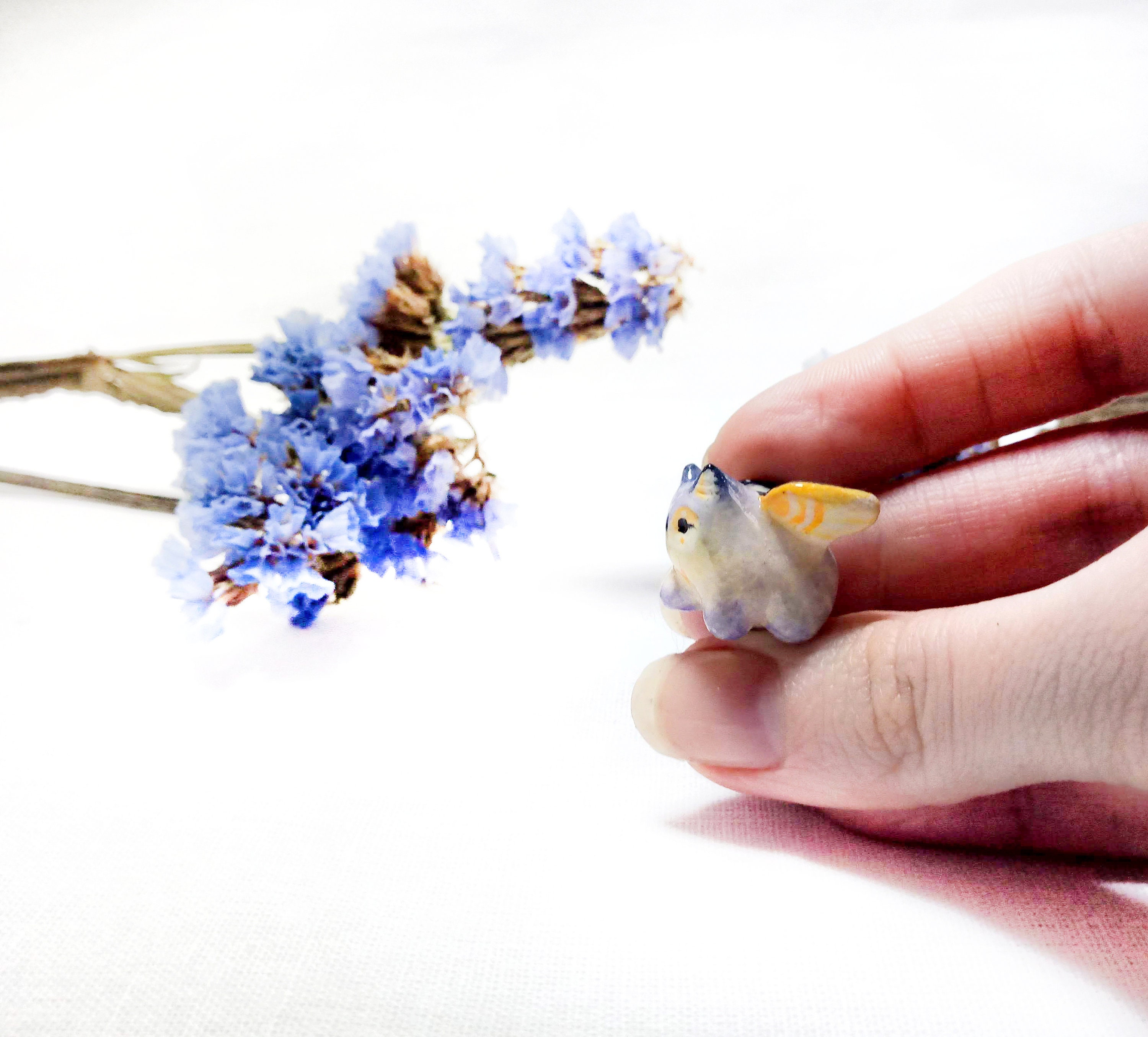 Tiny Baby Griffin Figurine TO ORDER Miniature Cute Griffin Hand-painted ...