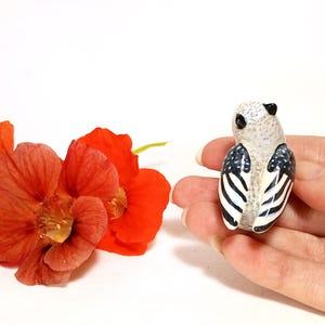 White Owl Griffin Figurine Snowy Gryphon Sculpture TO ORDER Tiny Clay ...