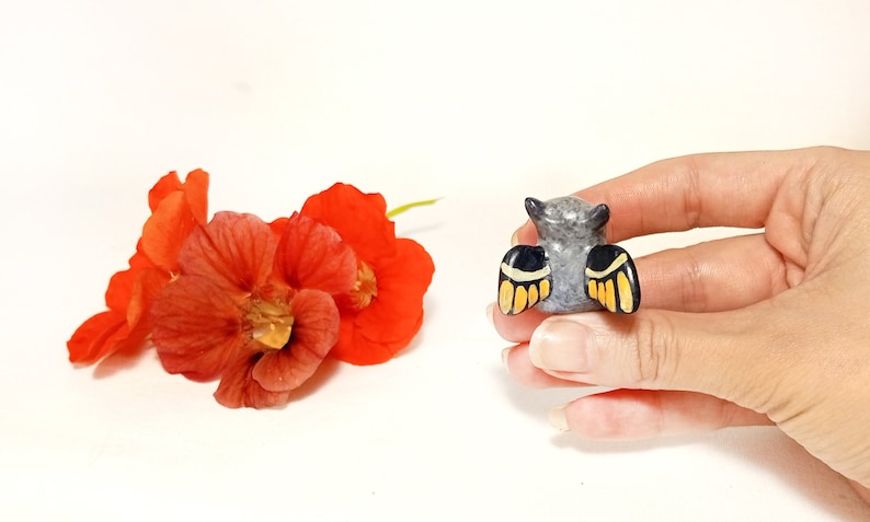 Baby Owl Griffin Figure Small Gryphon Figurine TO ORDER Tiny Clay ...