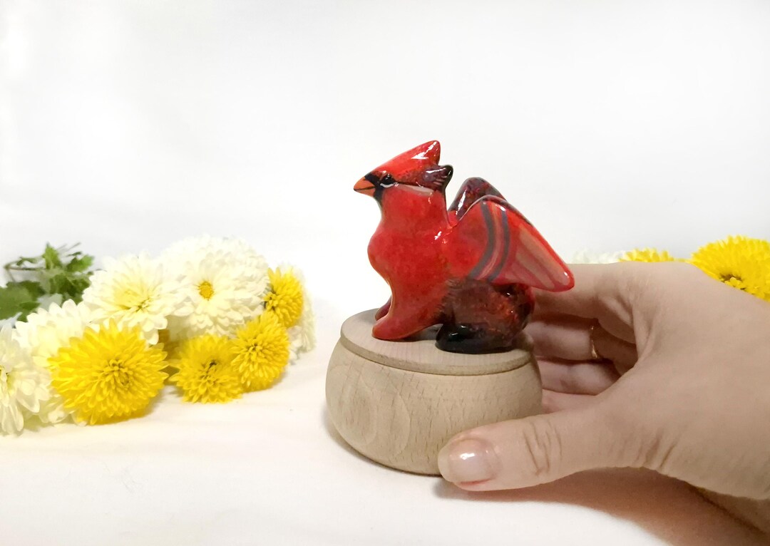 Cardinal Griffin Statue Small Gryphon Figurine TO ORDER Tiny Clay ...