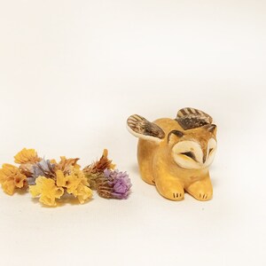 Owl Griffin Figurine Small Gryphon Statue TO ORDER Tiny Clay Animal ...