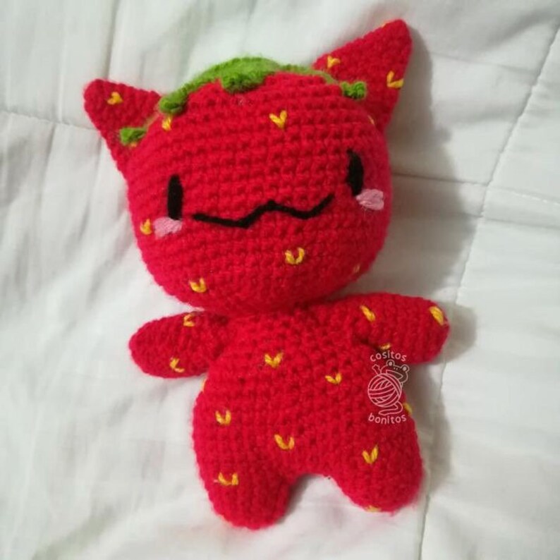 Strawberry Kitty Amigurumi Crochet Pattern *PDF ONLY* - Etsy