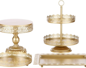Gold Cake Stand | Etsy