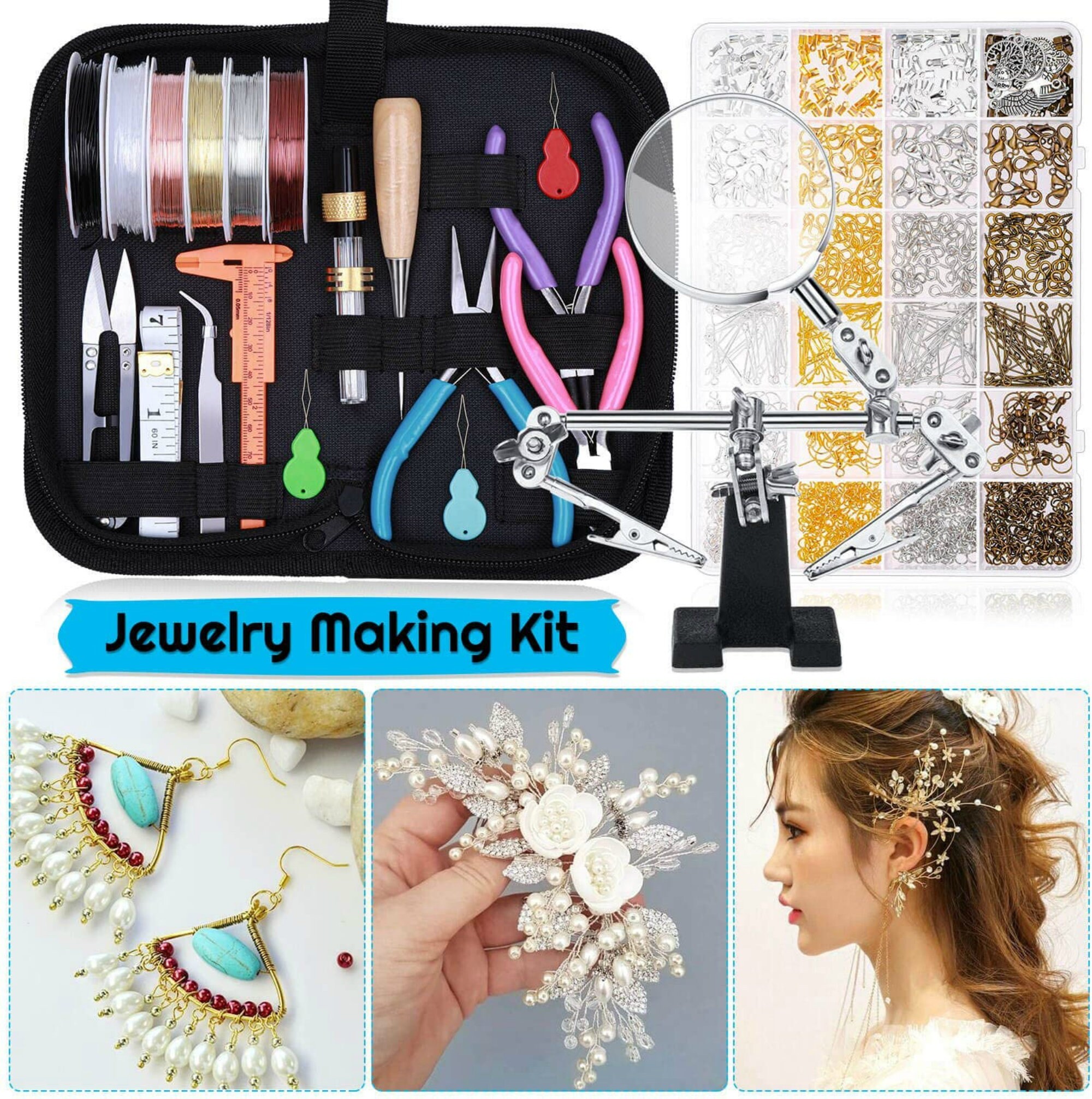 Kit Jewelry Making Crafts Jewelry Accessories Pliers Findings - Etsy