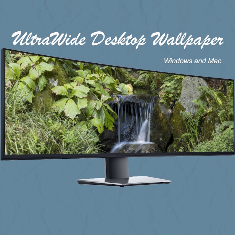 Small Waterfall Desktop Wallpaper Background Ultrawide/wqhd - Etsy