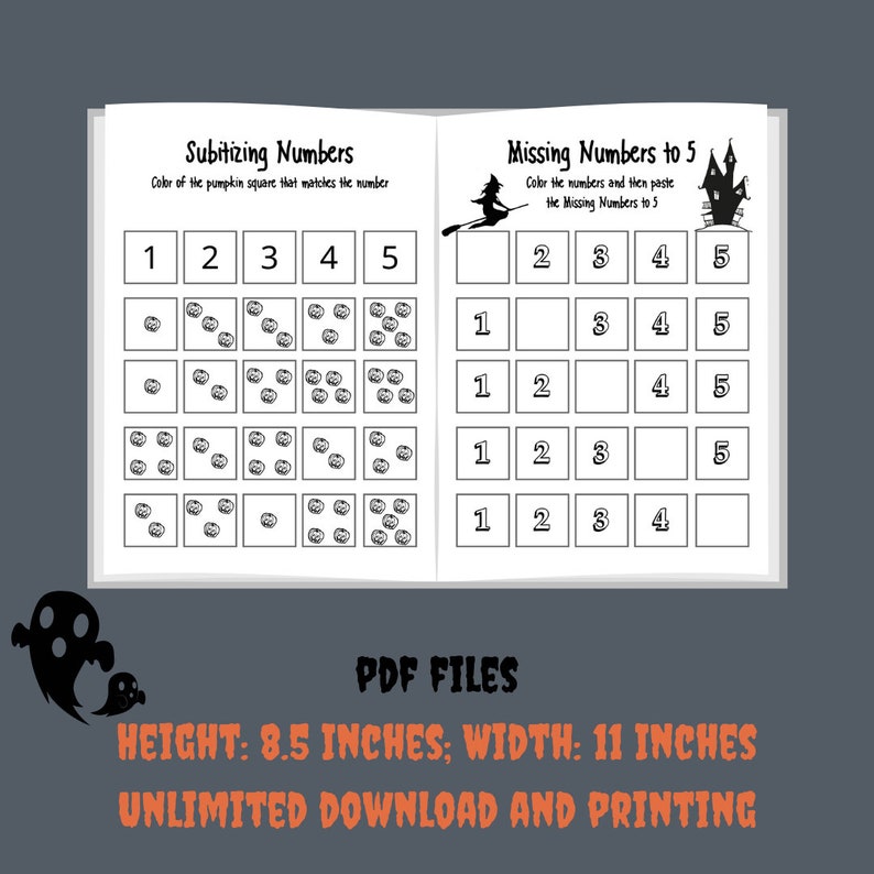 Printable Halloween Activities for Kids, Preschool Halloween Printable ...