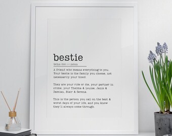 Best Friend Word Art | Etsy