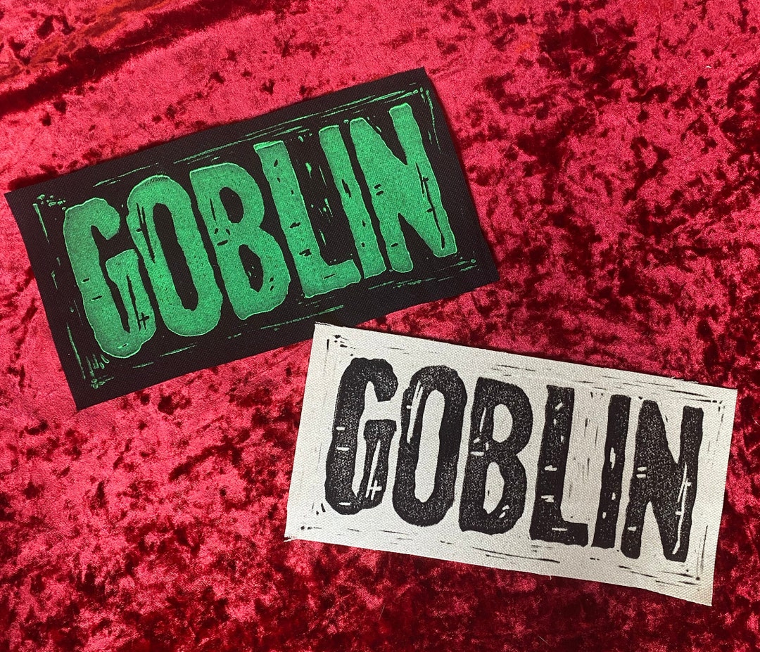 PATCH // GOBLIN // Block Printed Goblin Core Patch - Etsy
