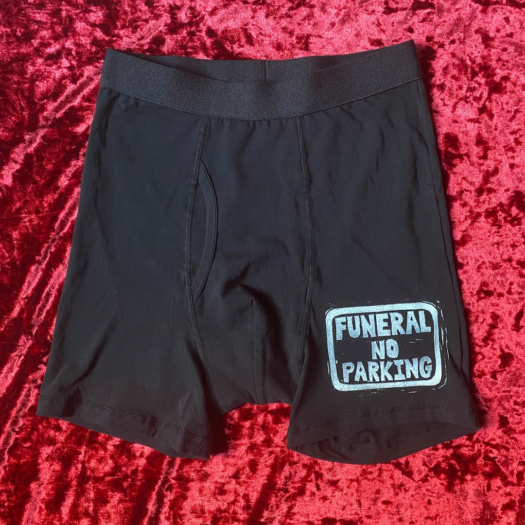 BOXERBRIEFS // FUNERAL // Hand Printed Men's Cut Underwear // Six Feet ...