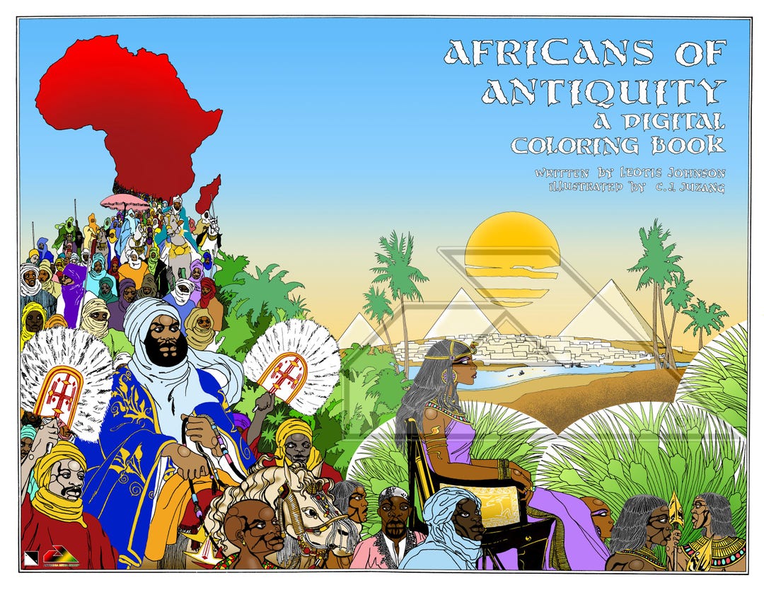 AFRICANS OF ANTIQUITY - A Digital Coloring Book - Etsy