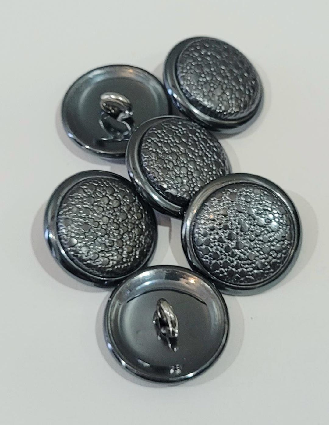 Gunmetal Metal Shank Button - Etsy
