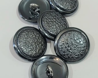 Gunmetal Finish Metal Buttons Shank 15mm in Diameter (1/2" Inch ...