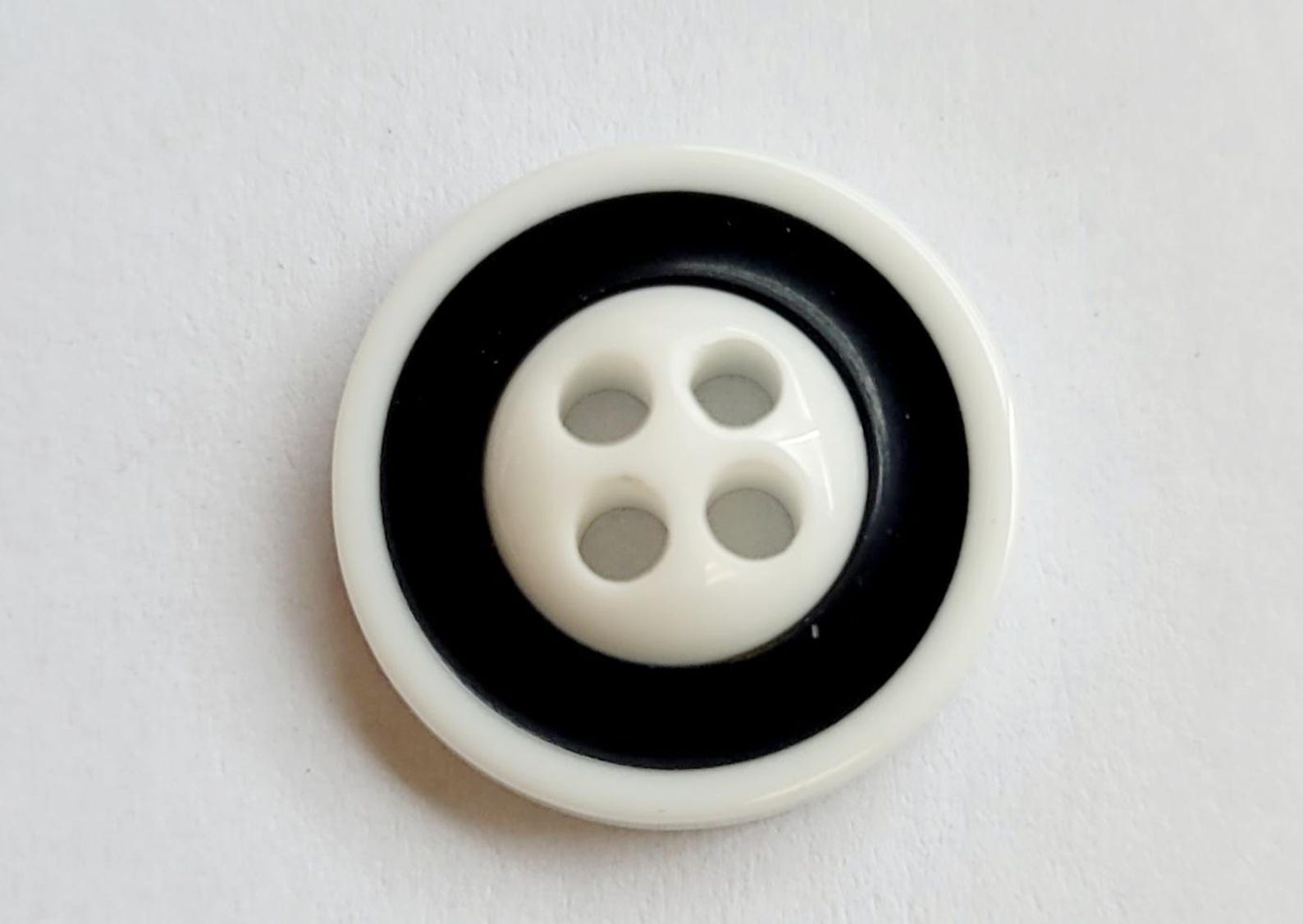 Black and White Button - Etsy