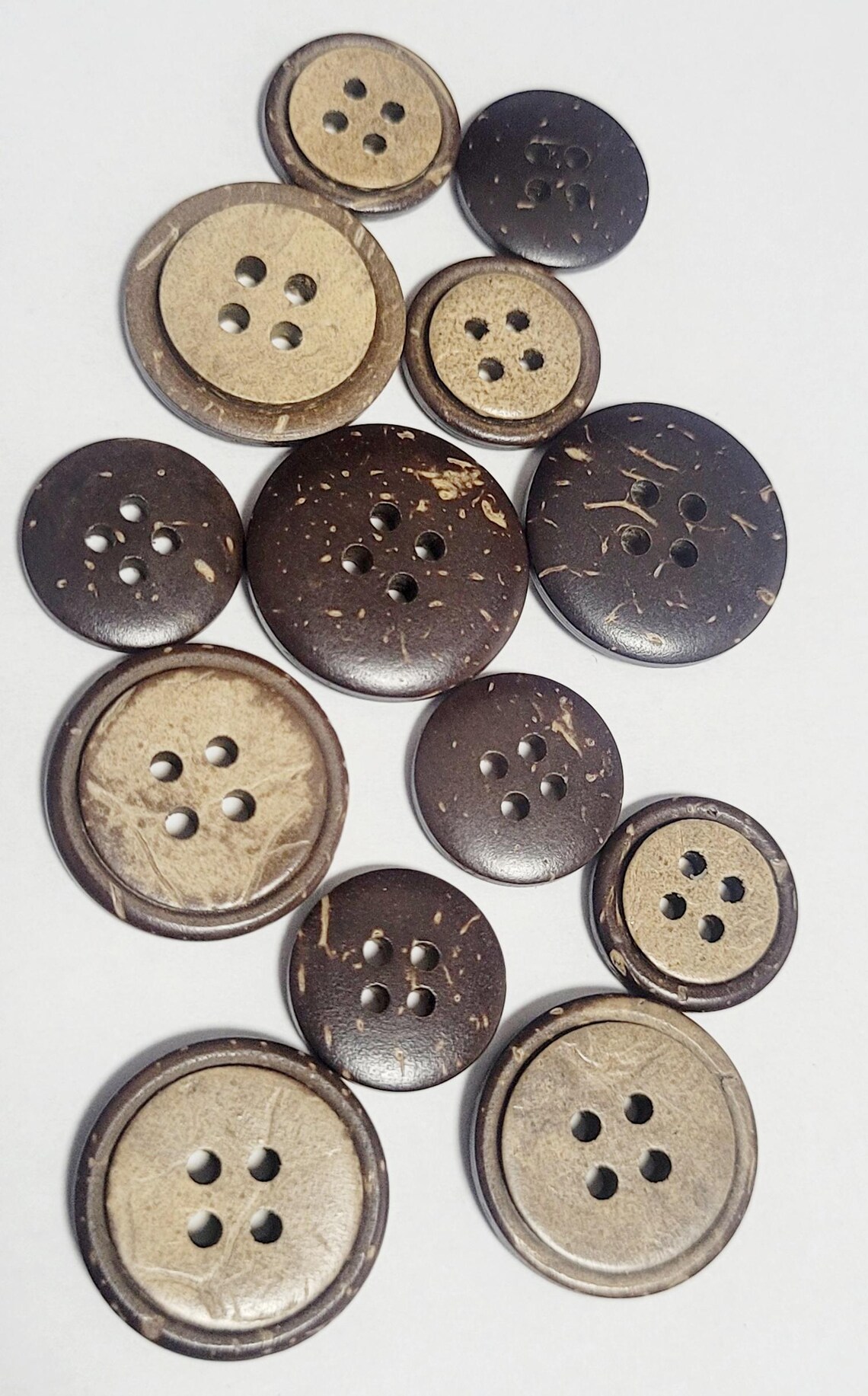 Natural Coconut Button - 2 Sizes - Etsy