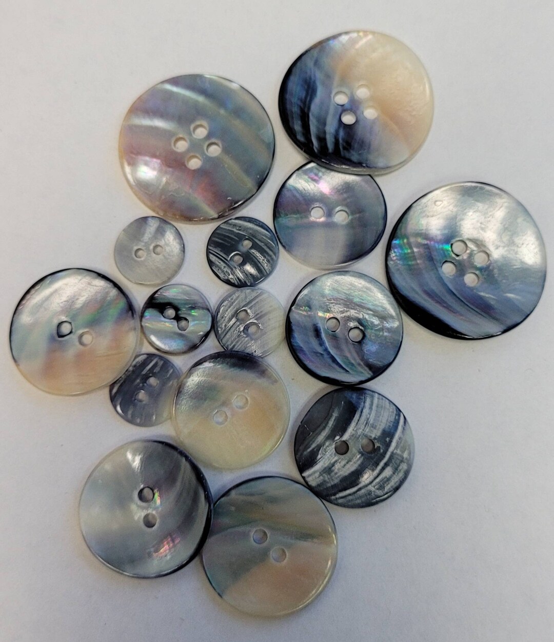 Mussel Shell Button - Etsy